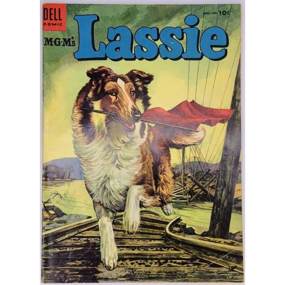 Dell | Other | Lassie 9 Dell 1954 35 Vg Golden Age Painted Cover Mgm Tv Vintage Comic Book ...